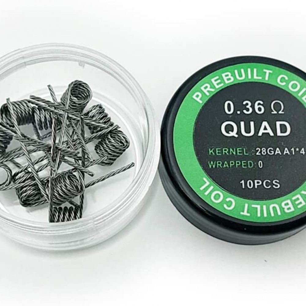 QUAD coil 0.36ohm 28GA Prebuilt coil